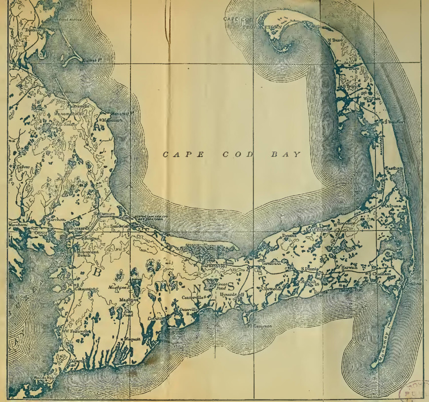 1920 Map of Cape Cod & The Old Colony Railroad | The Furies Cape Cod ...